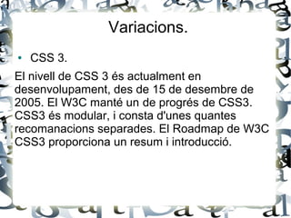 Fulls d'estils | ODP