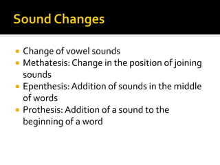 Language, History and Change | PPTX