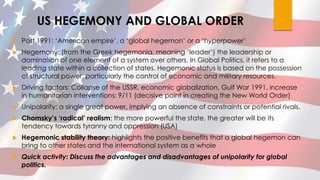 Power and 21st century world order | PPTX