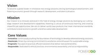 Power2Go - Company Profile - Energy Storage Company | PDF