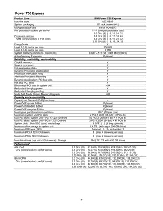 Power7 facts and features 17 aug | PDF