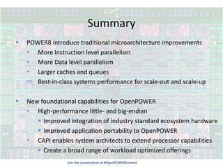 IBM POWER8: The first OpenPOWER processor | PDF