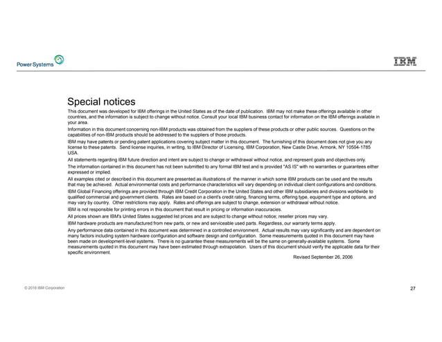 IBM Power9 Features and Specifications | PDF