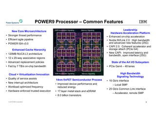 IBM Power9 Features and Specifications | PDF