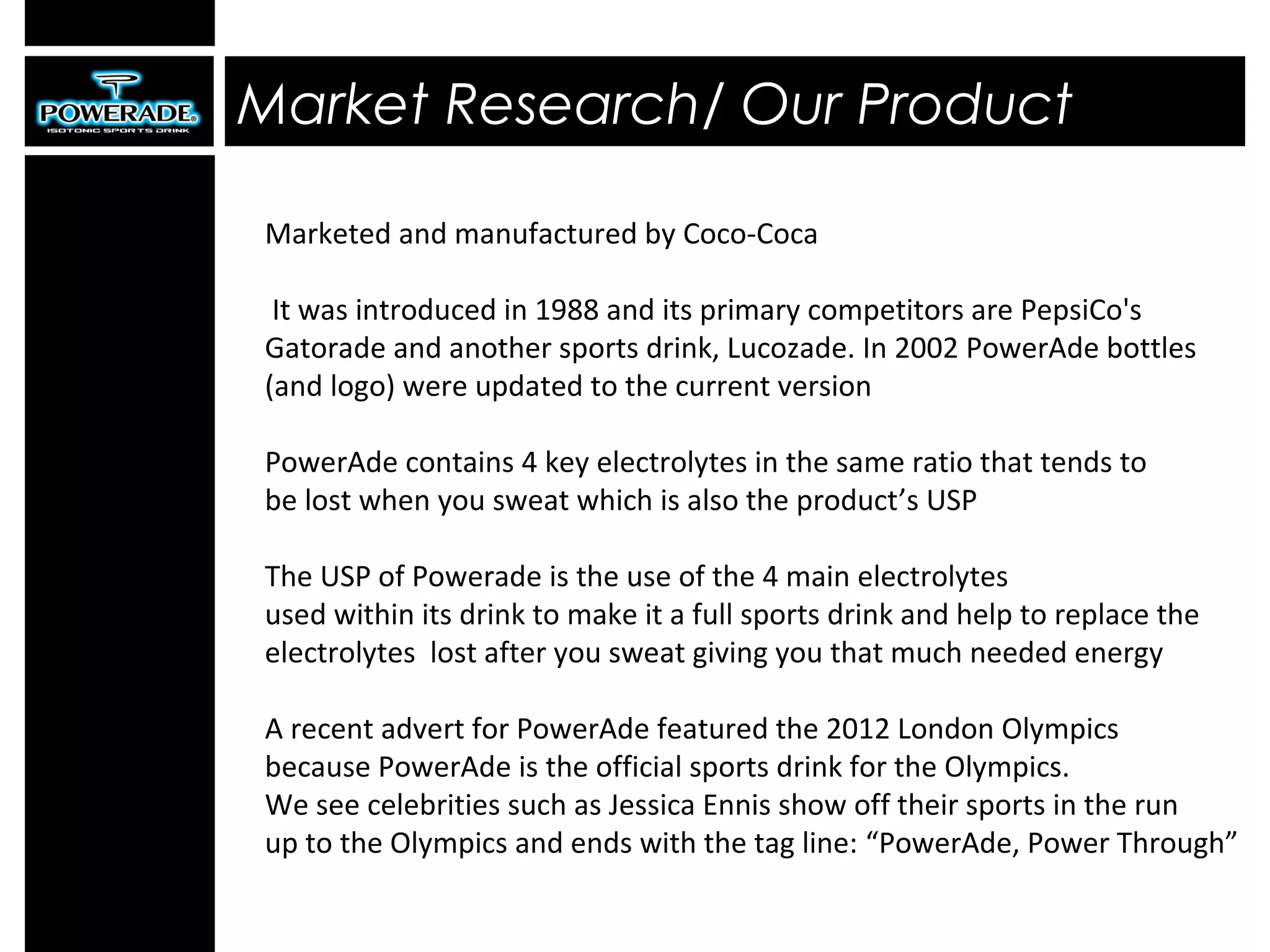 Powerade presentation | PPT