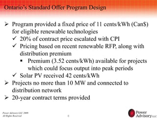 Standard Offer and Feed-in Tariff Development Lessons Learned | PDF