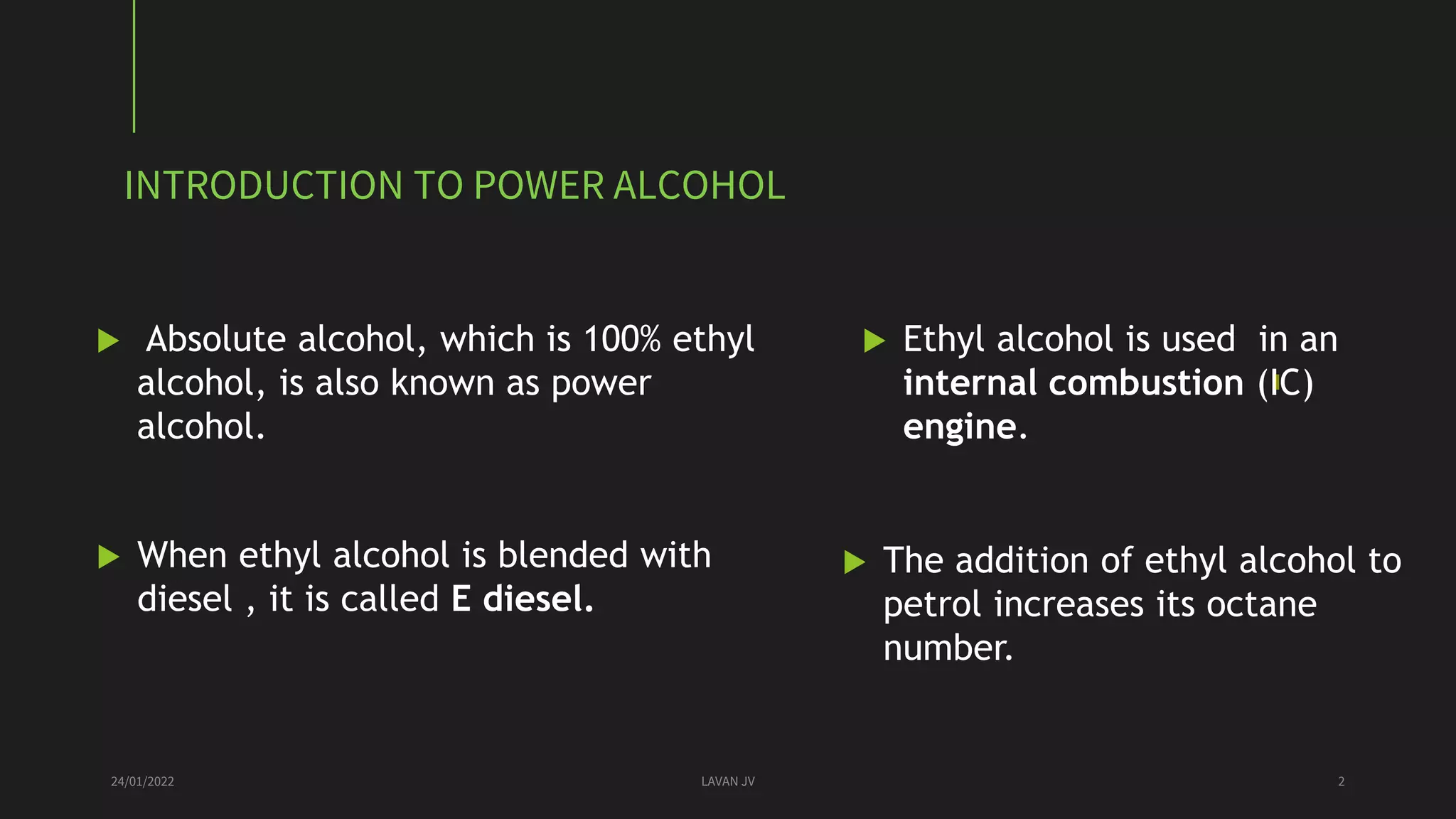 Power alcohol | PDF