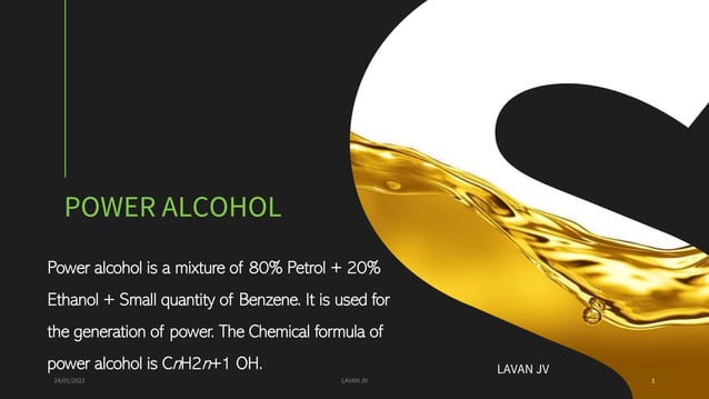 Power alcohol | PDF | Chemistry | Science