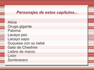 Alicia en el Pais de las maravillas | PPT