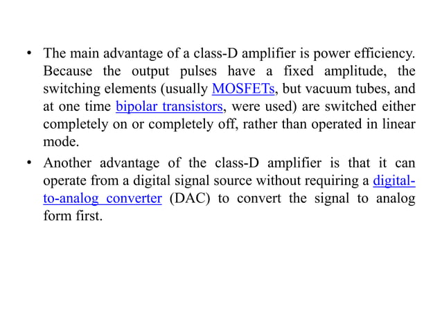 POWER AMPLIFIER- introduction to power amplifier.pptx | Consumer Electronics | Technology ...