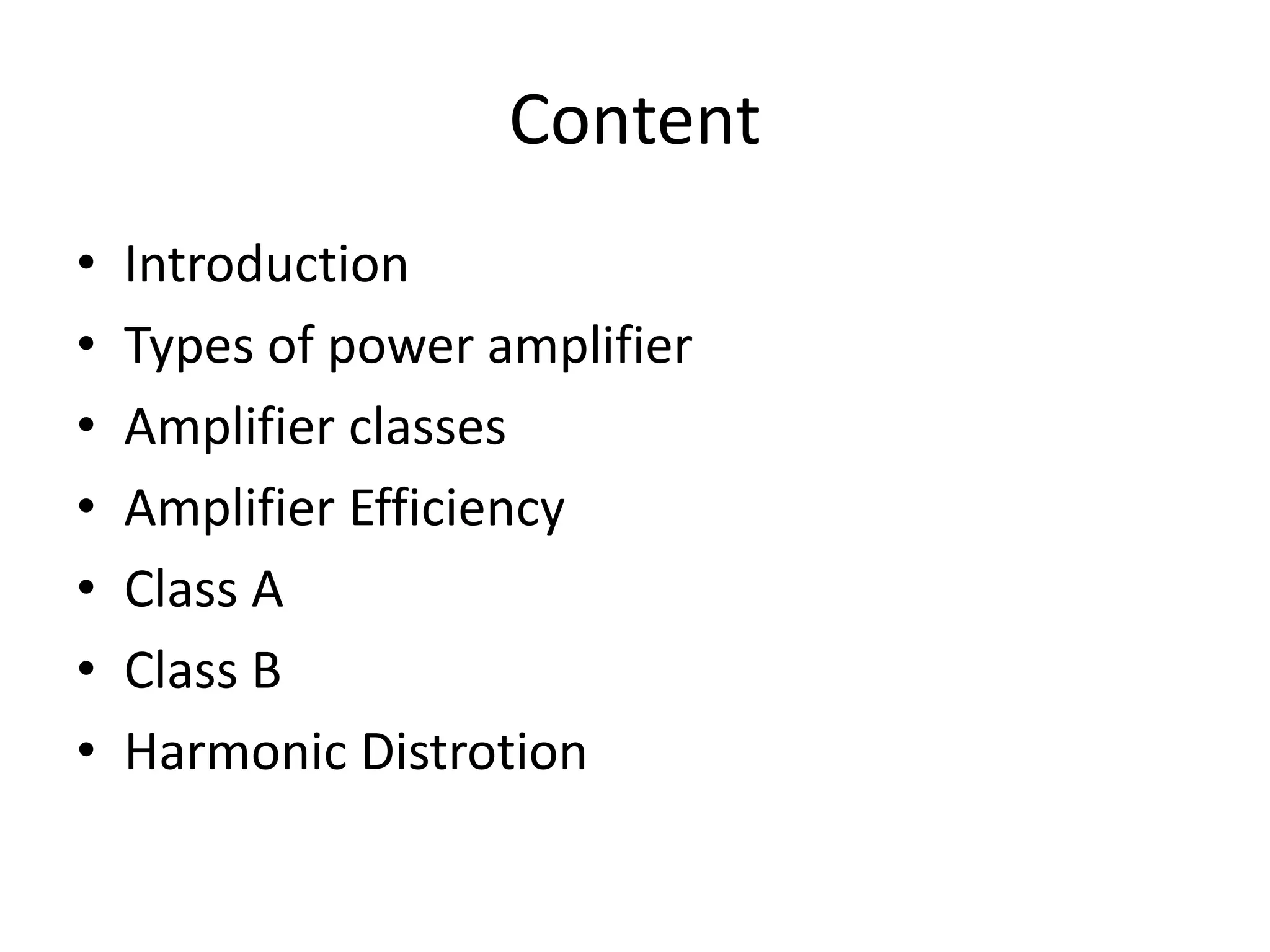 Power Amplifier presentation on Electronics.pptx