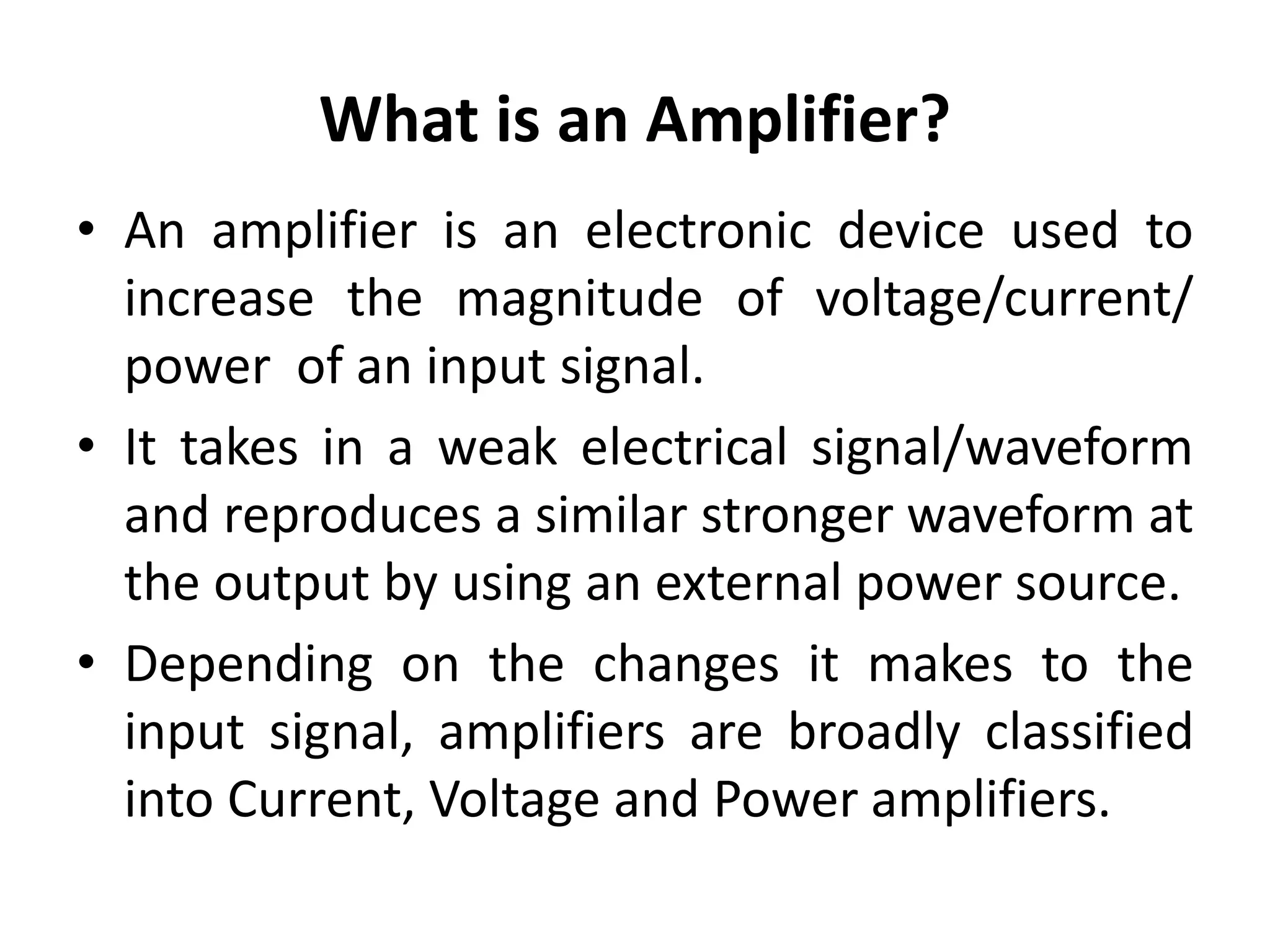 Power Amplifier presentation on Electronics.pptx