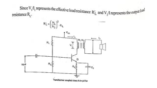 power amplifier in electronic devices and circuits | PPTX