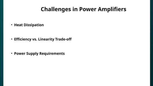 Power amplifier its uses applications orking | PPT