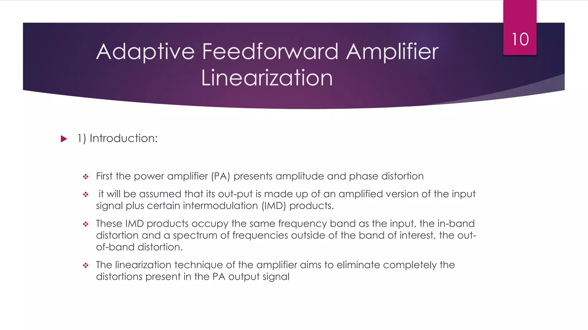 5ghz Mimo System Power Amplifier Design With Adaptive Feedforward