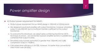 5GHz MIMO System Power Amplifier design with Adaptive Feedforward ...