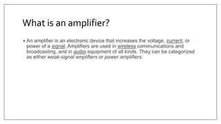Power amplifiers analog electronics.pptx
