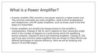 Power amplifiers analog electronics.pptx