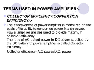 Power amplifire analog electronics | PPT