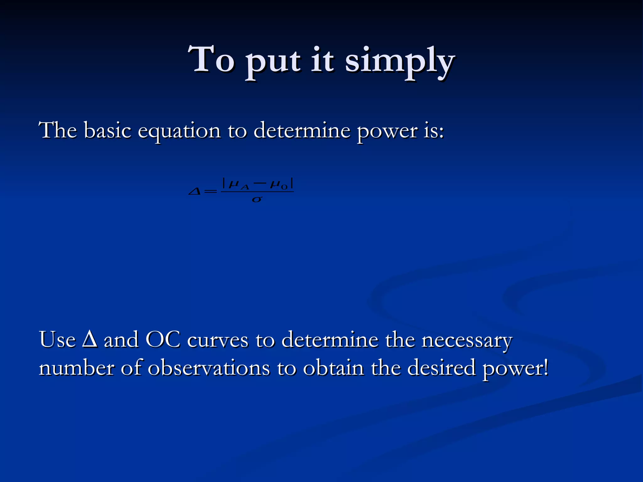Power Analysis for Beginners | ODP