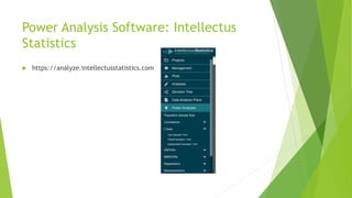 Power Analysis: Determining Sample Size for Quantitative Studies | PPTX