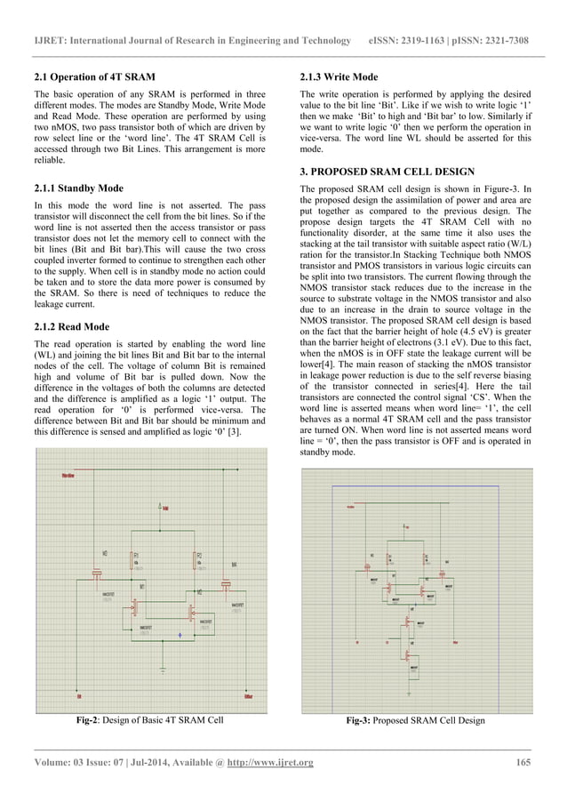 Power analysis of 4 t sram by stacking technique using tanner tool | PDF