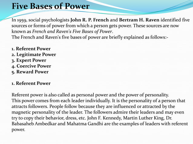 Power and authority | PPTX