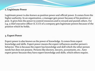 Power and authority | PPTX
