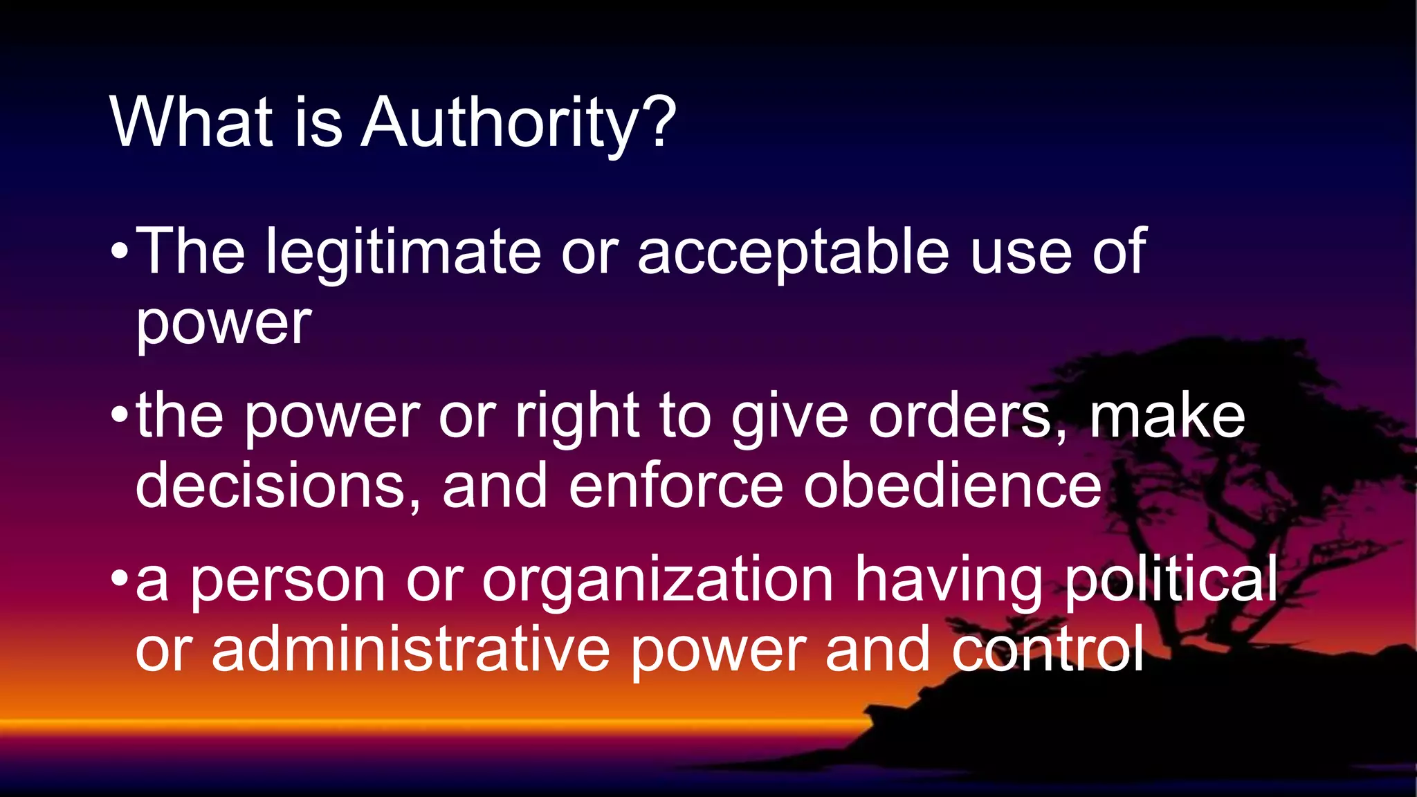 Power and authority | PPTX