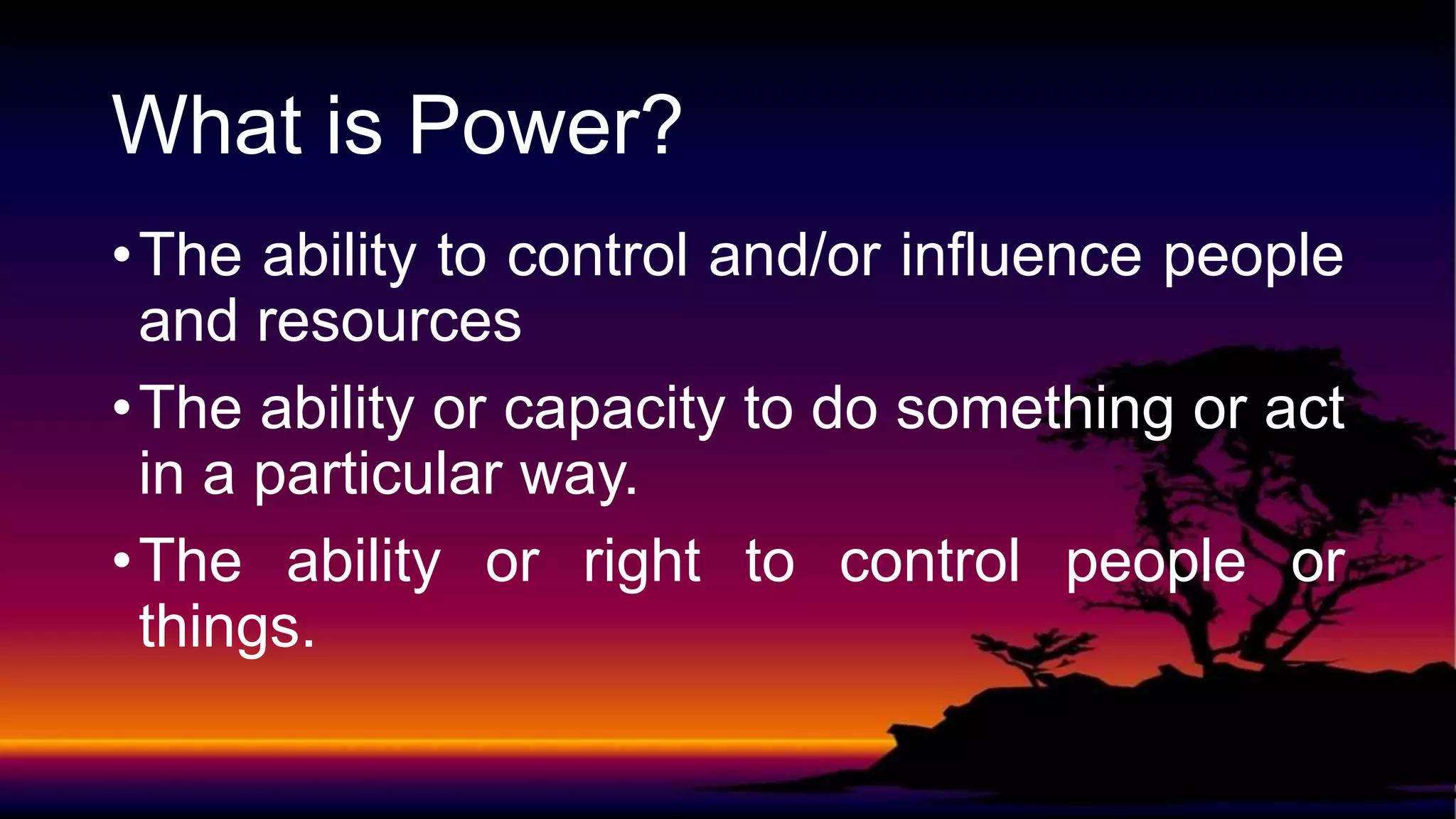 Power and authority | PPTX