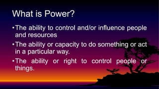 Power and authority | PPTX