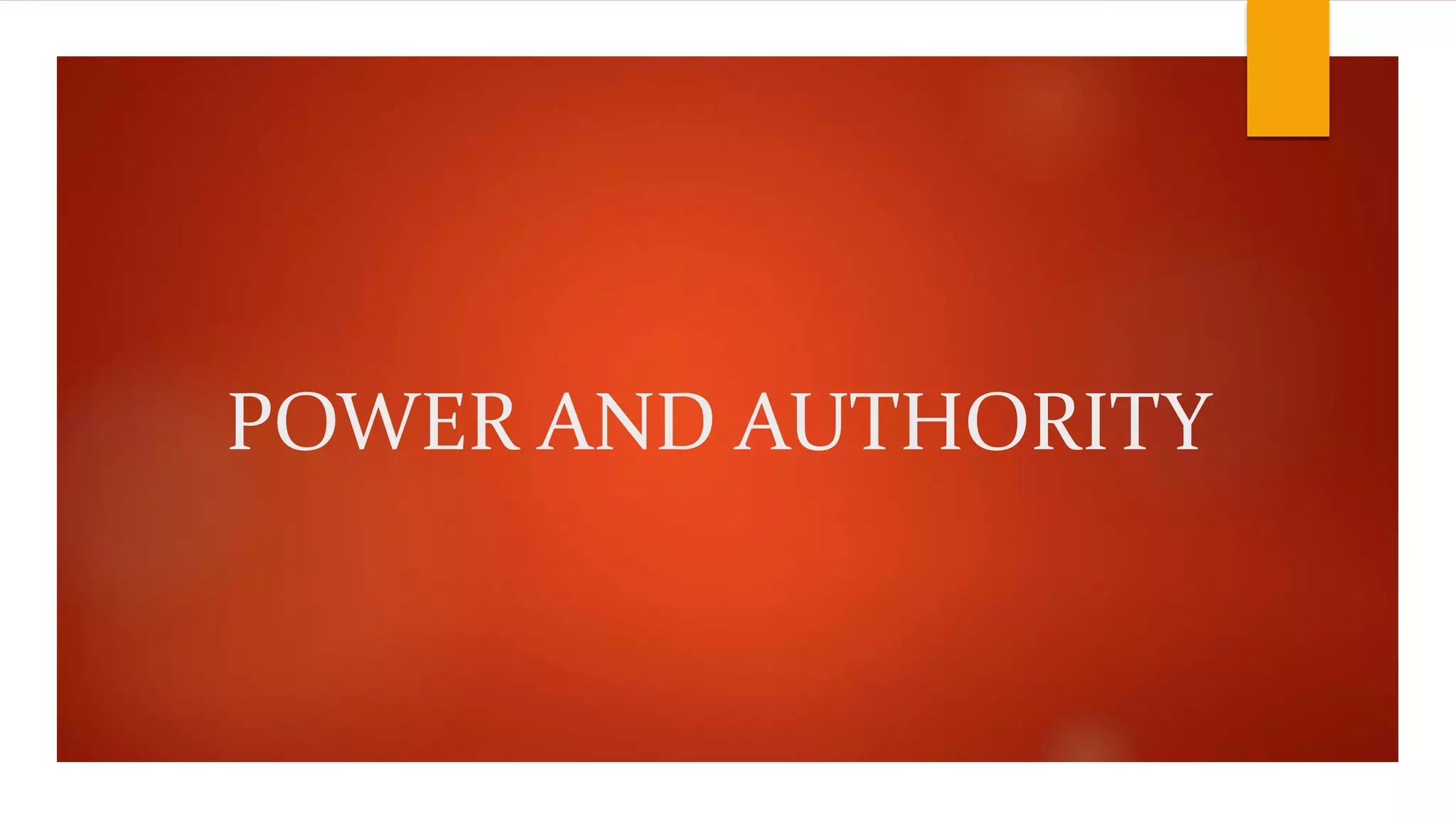 Power and authority | PPTX