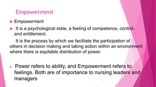 Power and empowerment | PPTX