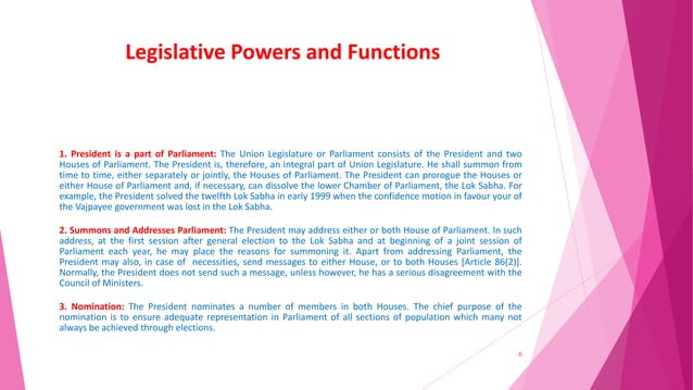 Power and functions of president of india | PPTX | Civic affairs | Politics