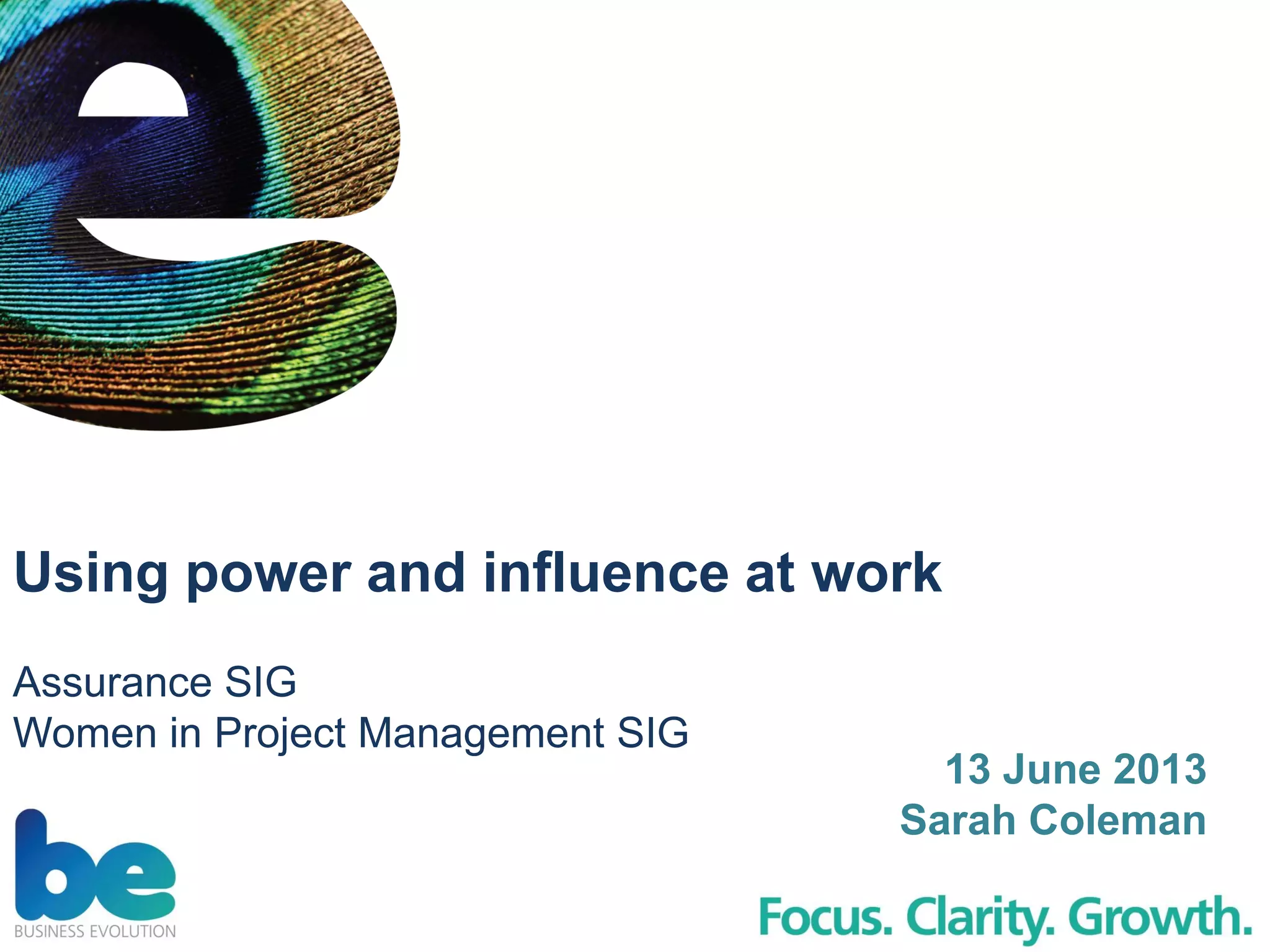 Using power and influence at work | PDF