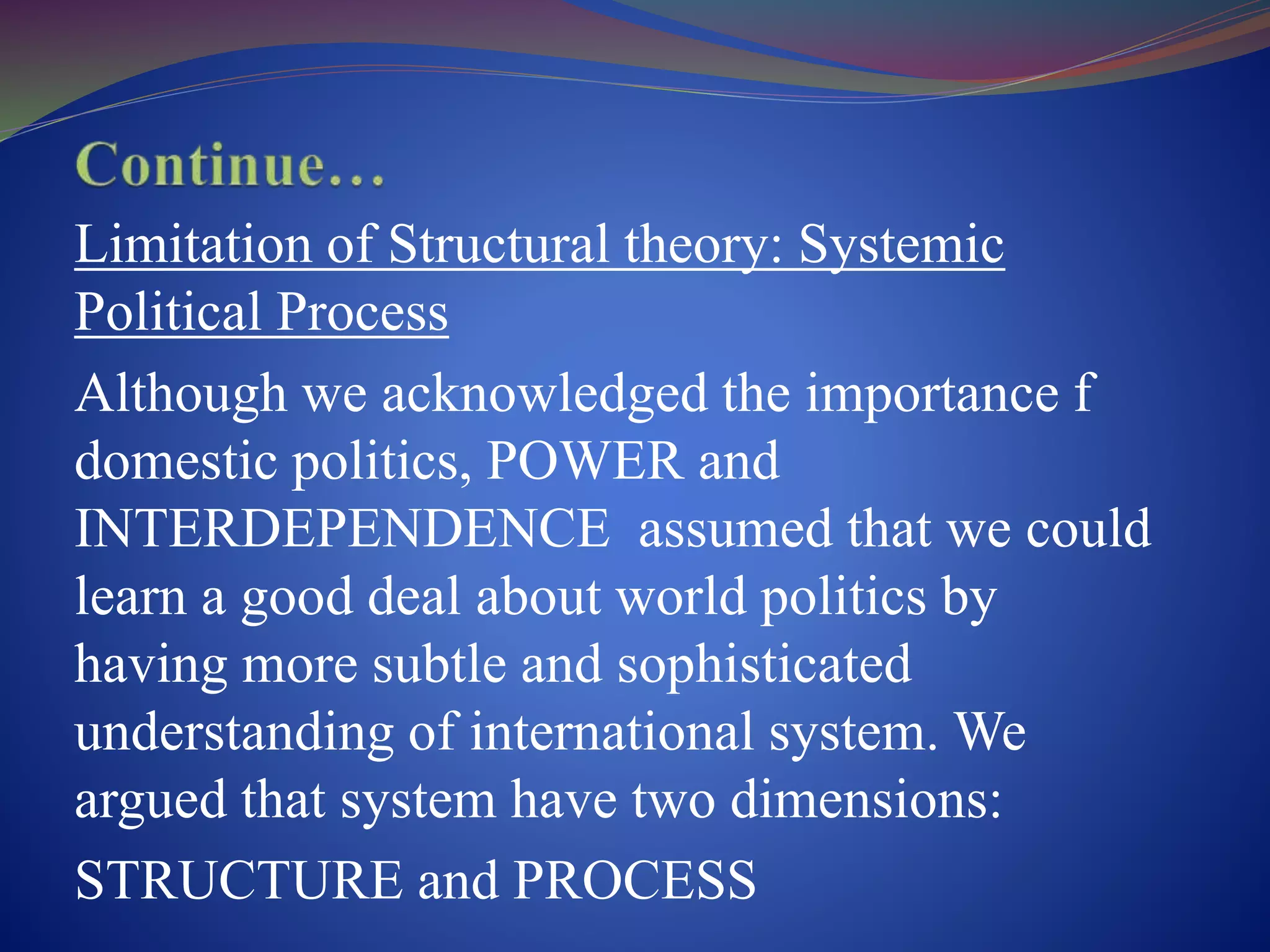 Power and interdependence | PPT