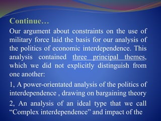 Power and interdependence | PPT