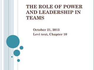 How Power, Leadership Styles Impact Teams | PPT