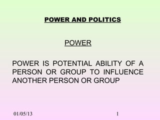 Power and politics | PPT