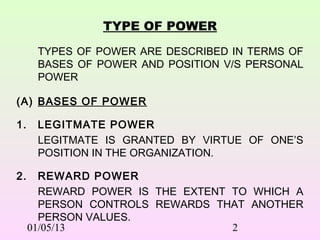 Power and politics | PPT