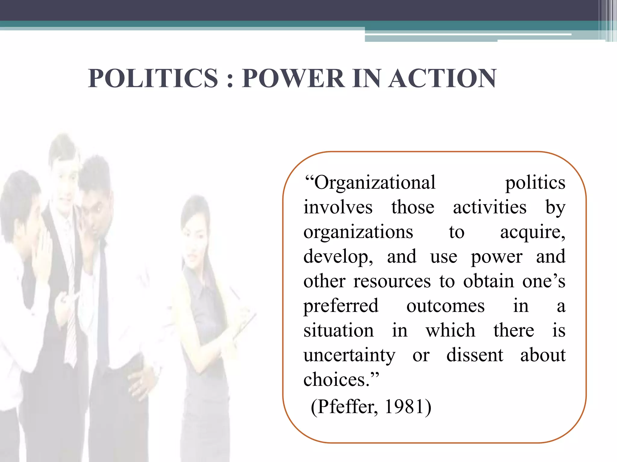 Organizational Behavior-Power and politics (Case Study) | PPTX