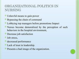power and politics.pptx-6th sem B.Sc Nursing | PPTX