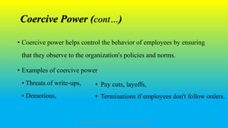 Power and politics OB | PPTX