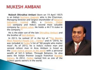 Power and politics of ambani brothers | PPTX