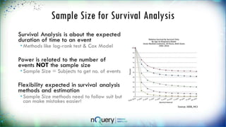 Power and sample size calculations for survival analysis webinar Slides | PPTX