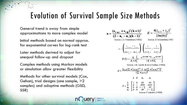 Power and sample size calculations for survival analysis webinar Slid…