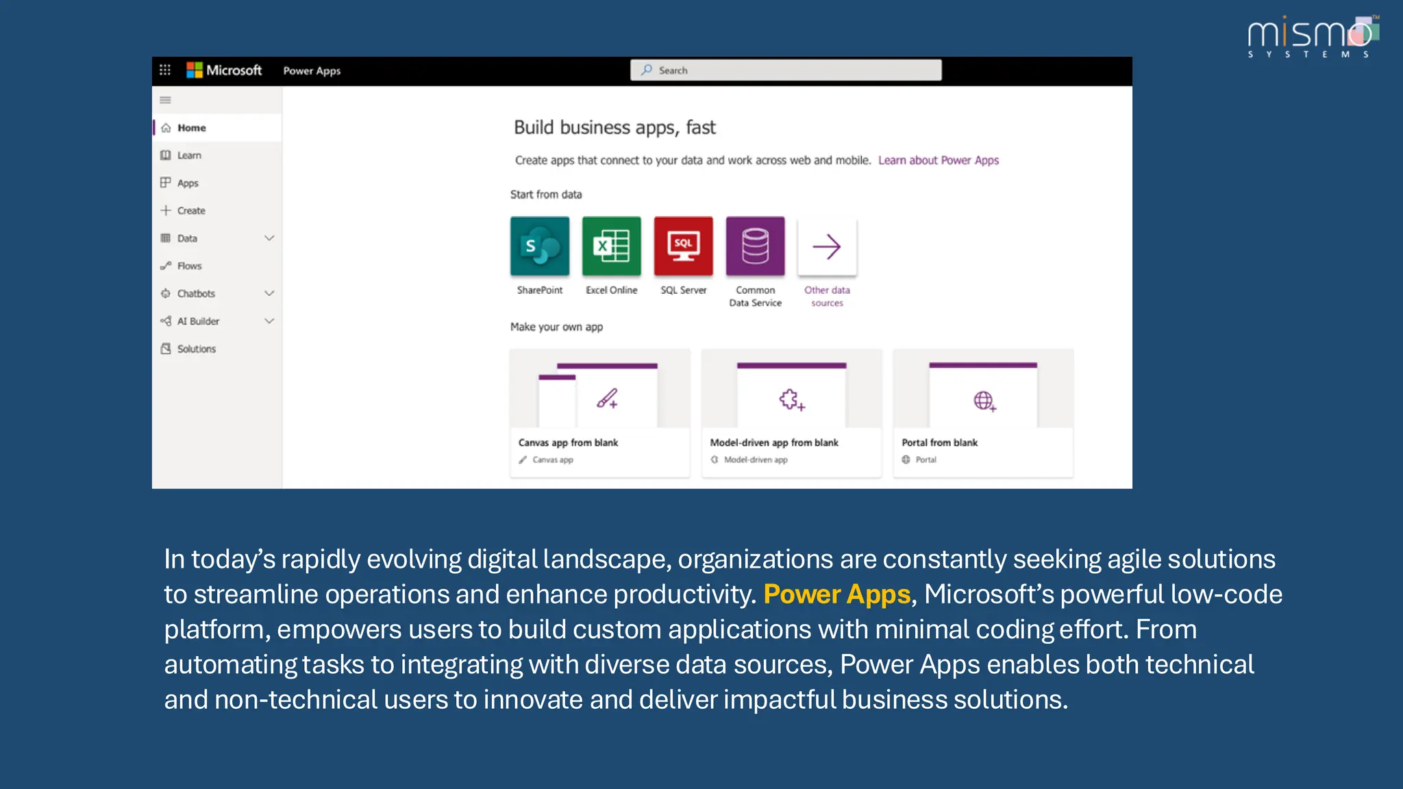 Affordable Power Apps | Mismo Systems | PPT