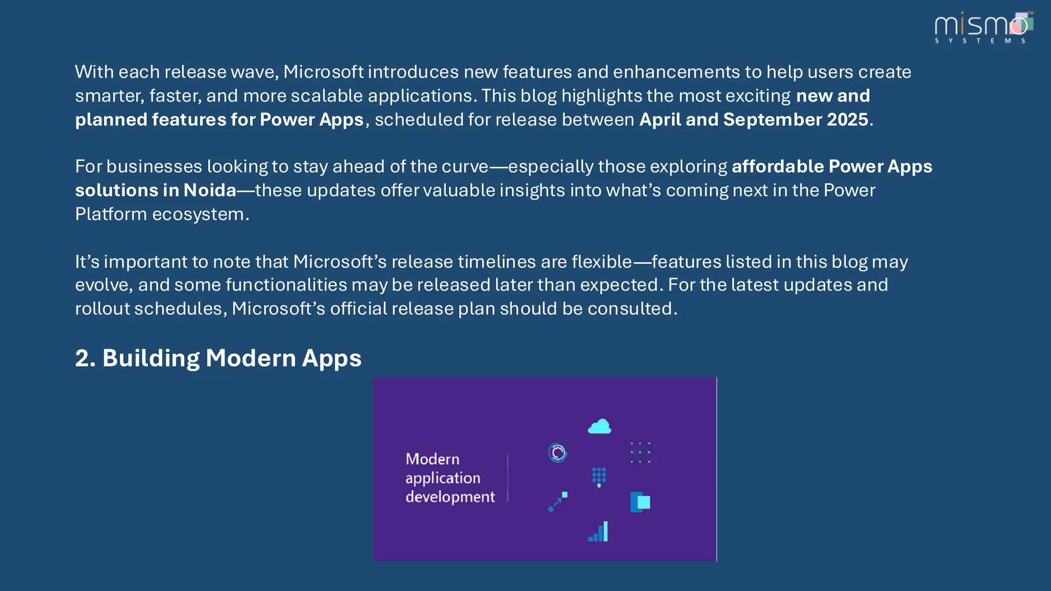 Affordable Power Apps | Mismo Systems | PPT
