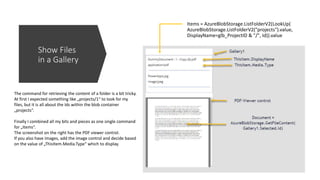 PowerApps and Azure SQL Server / Blob storage | PPTX