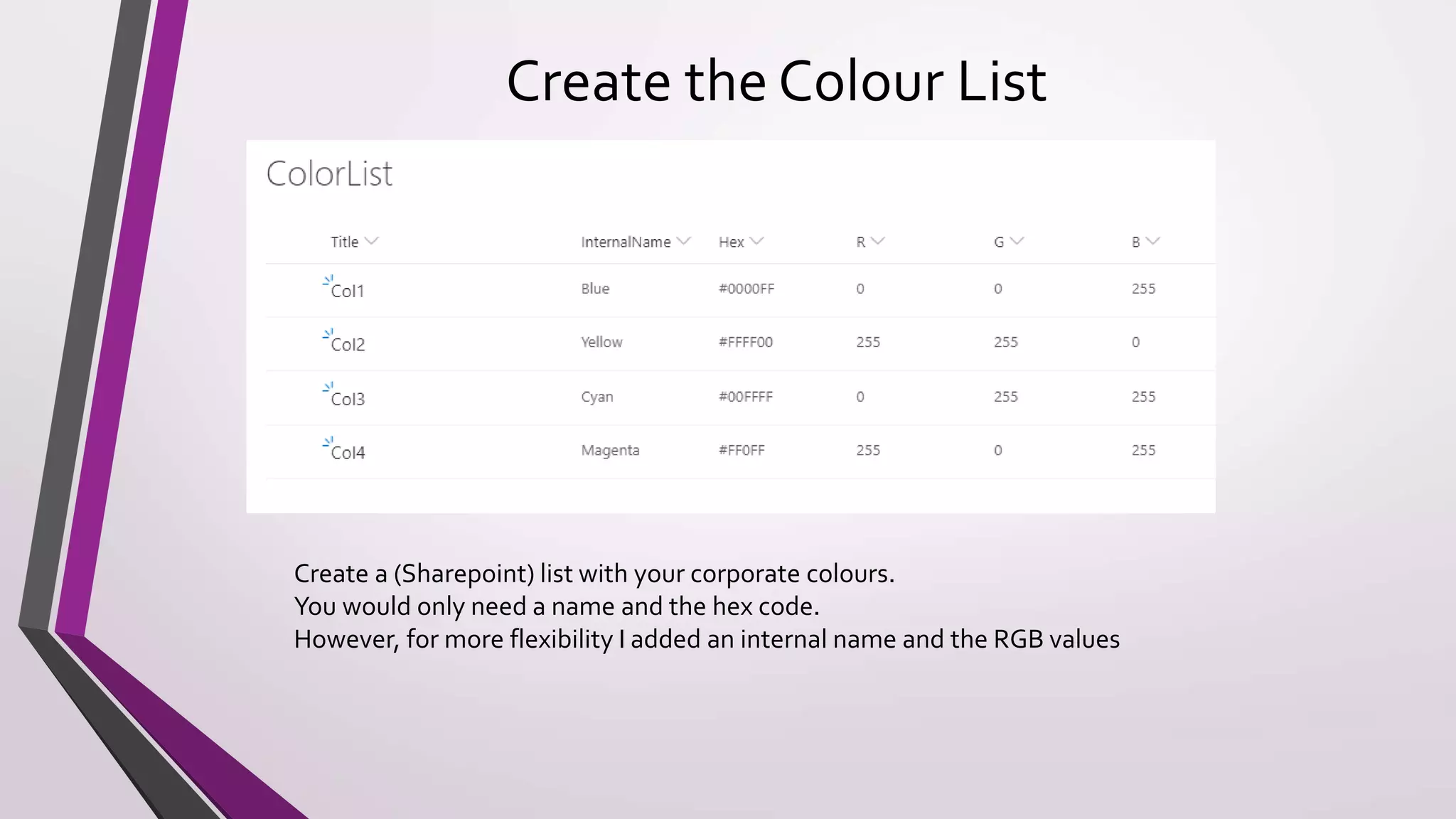 PowerApps - Using your own Colour Set | PPTX